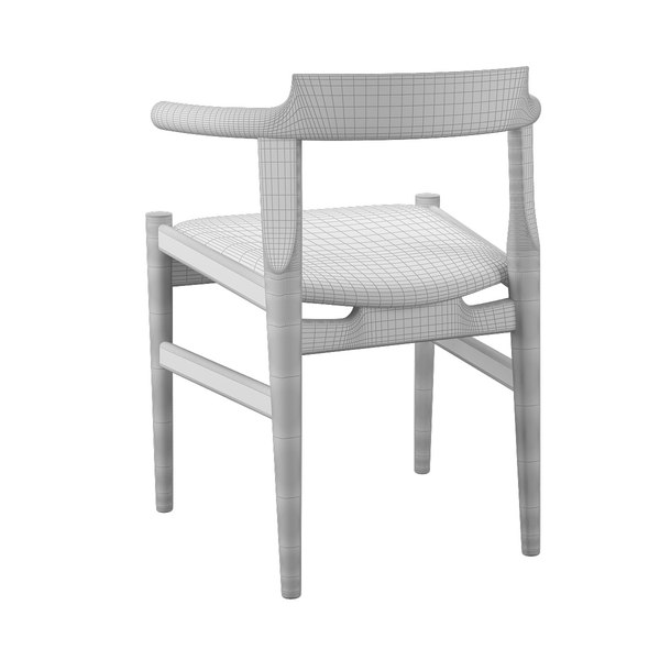 3d chair hans j wegner model