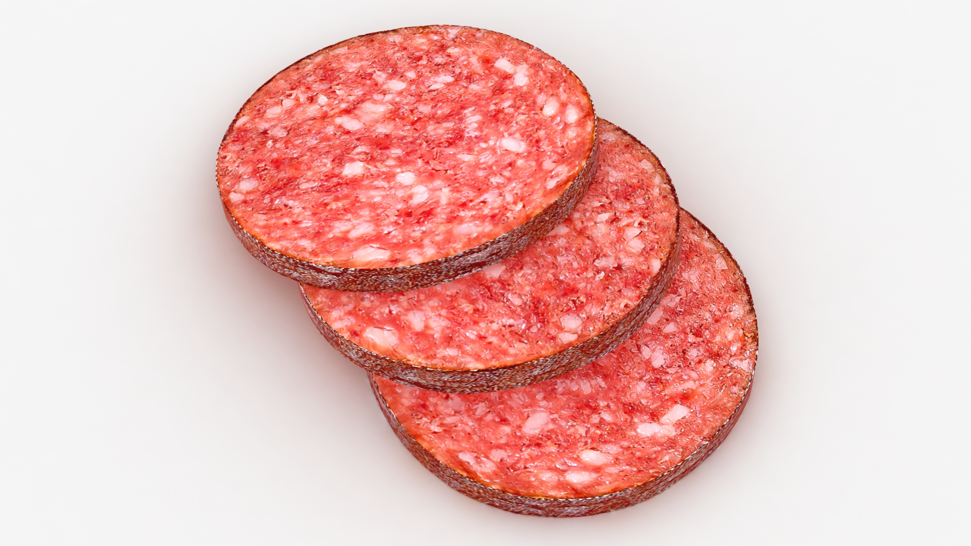 3D Model Realistic Sausage Slices 03 - TurboSquid 1521623