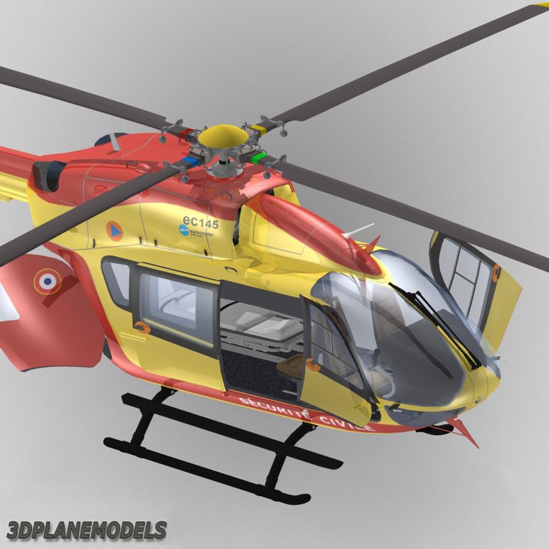 3ds Eurocopter Ec-145 Sécurité Civile