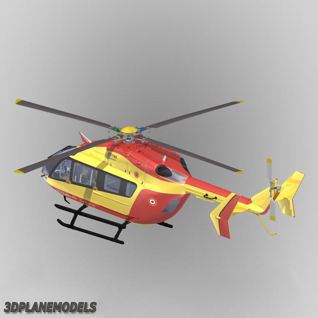 3ds Eurocopter Ec-145 Sécurité Civile