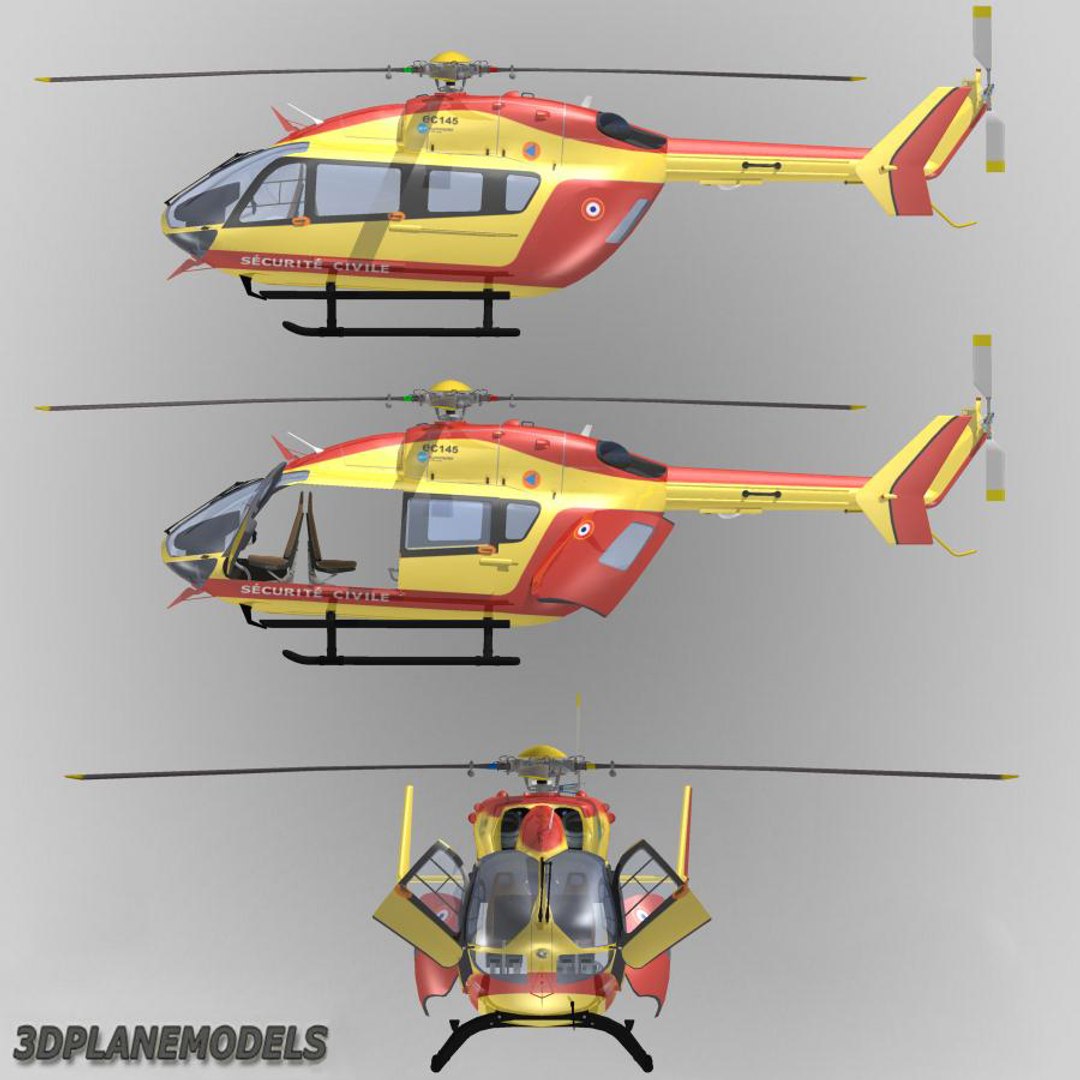3ds Eurocopter Ec-145 Sécurité Civile