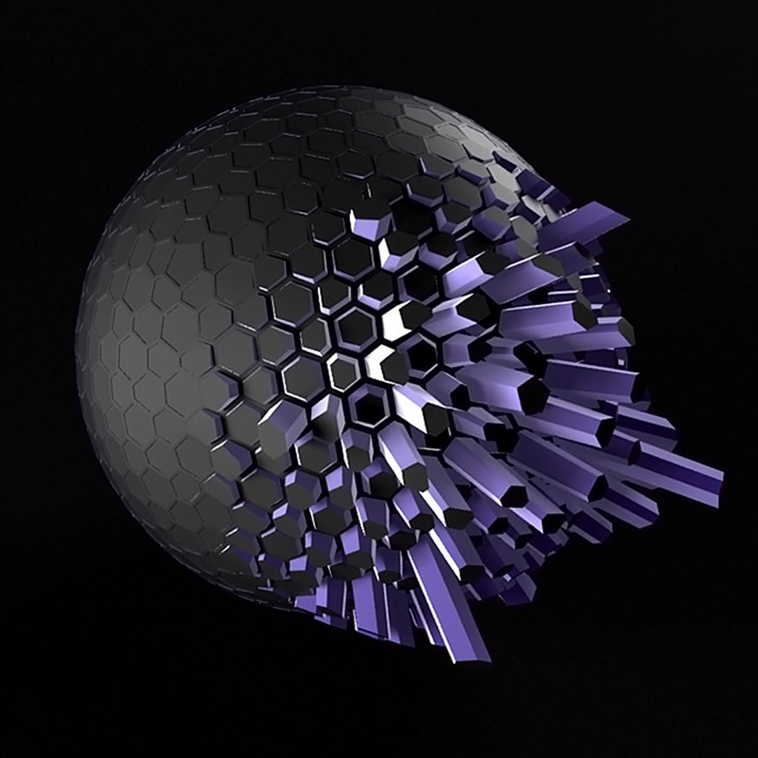 3D Model Balls Techno - TurboSquid 1344729