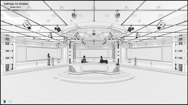 3D sets tv studio model - TurboSquid 1526076