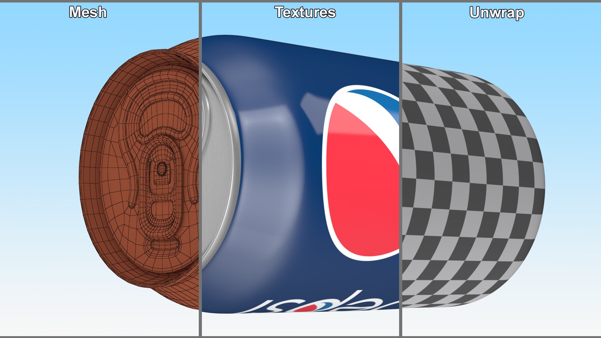 3D Pepsi Can 033l - TurboSquid 2199166