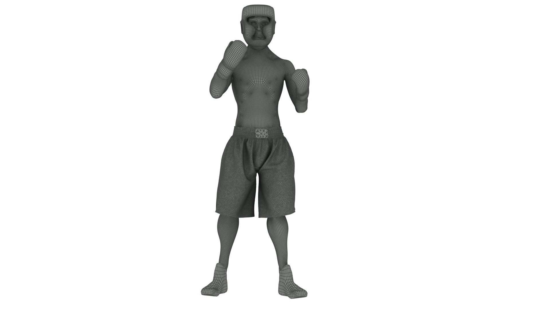Boxer Man 3 Fighting Pose Model 3D - TurboSquid 1957014