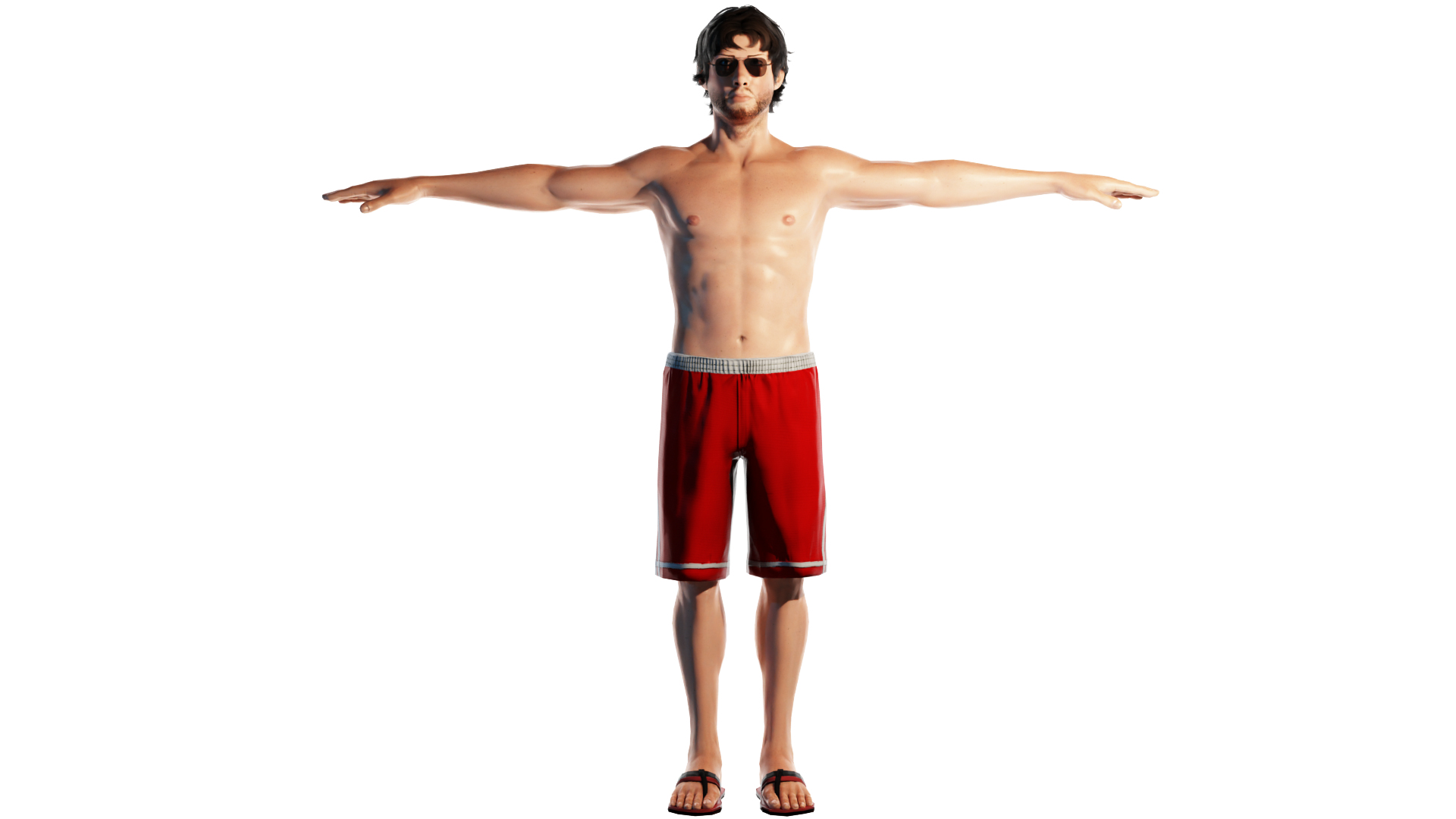 Beach Guy 3D Model - High Quality And Low-poly 3D Model 3D Model ...