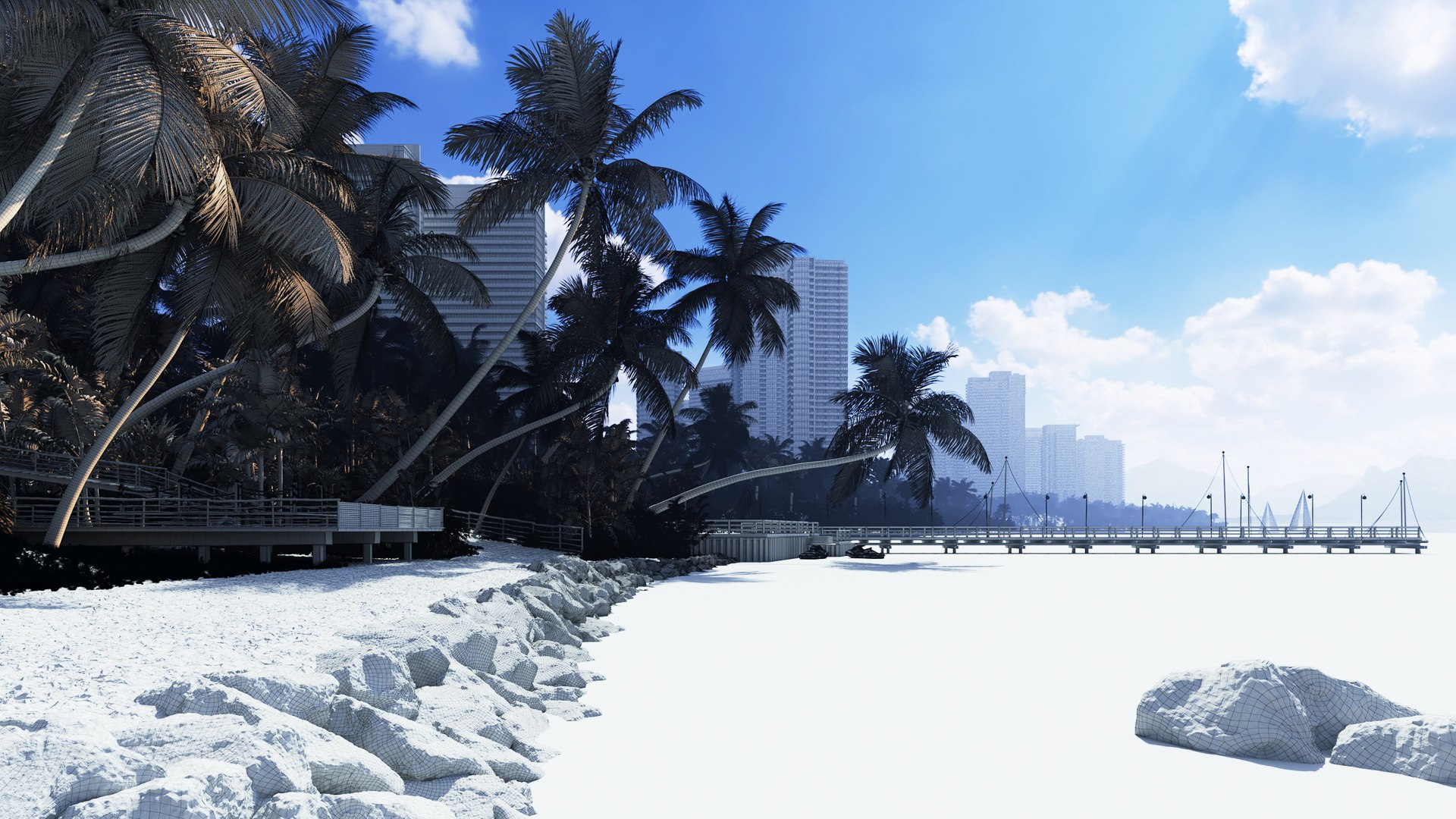 City And The Beach Bundle Vol 1 3D Model - TurboSquid 2196968