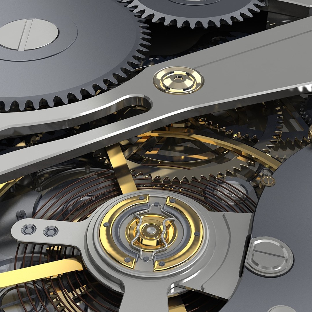 Watch Mechanism 3D Model - TurboSquid 1346691