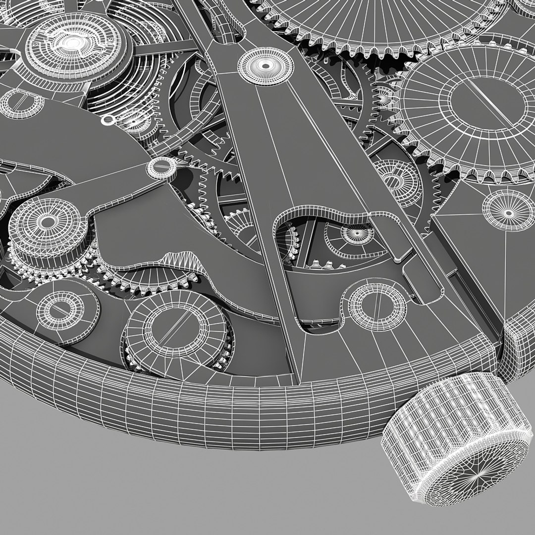 Watch Mechanism 3D Model - TurboSquid 1346691