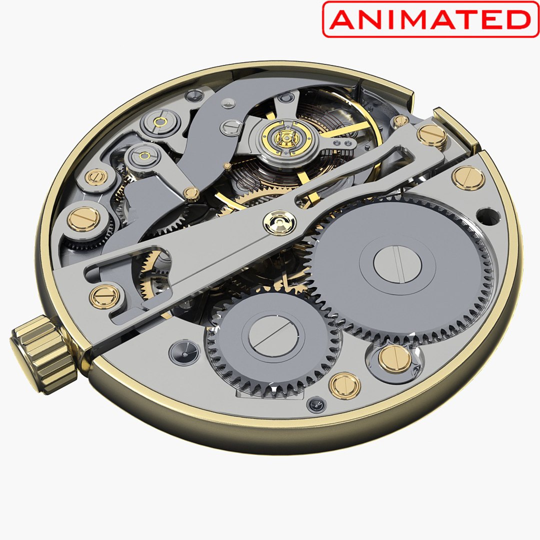 Watch Mechanism 3D Model - TurboSquid 1346691