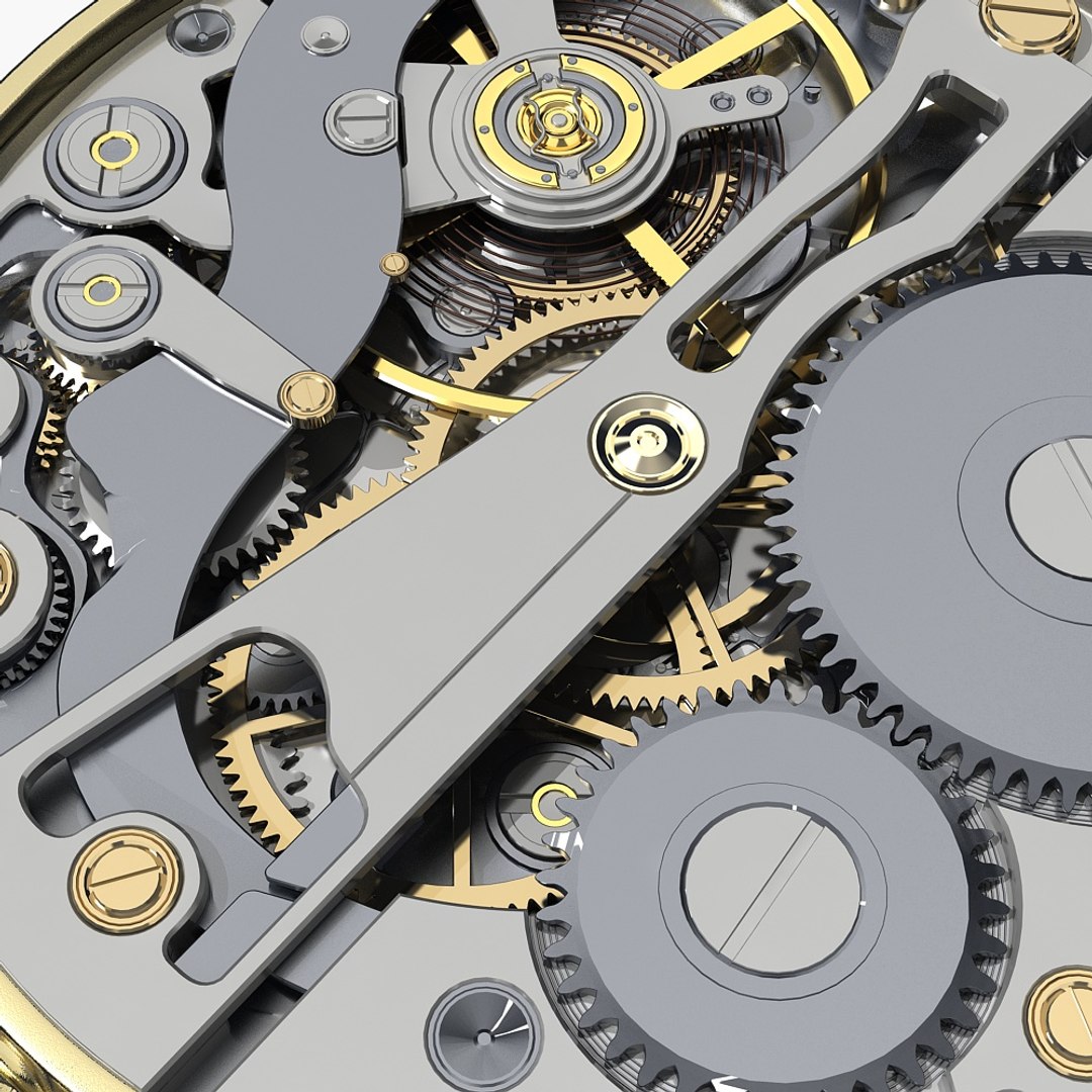 Watch Mechanism 3D Model - TurboSquid 1346691