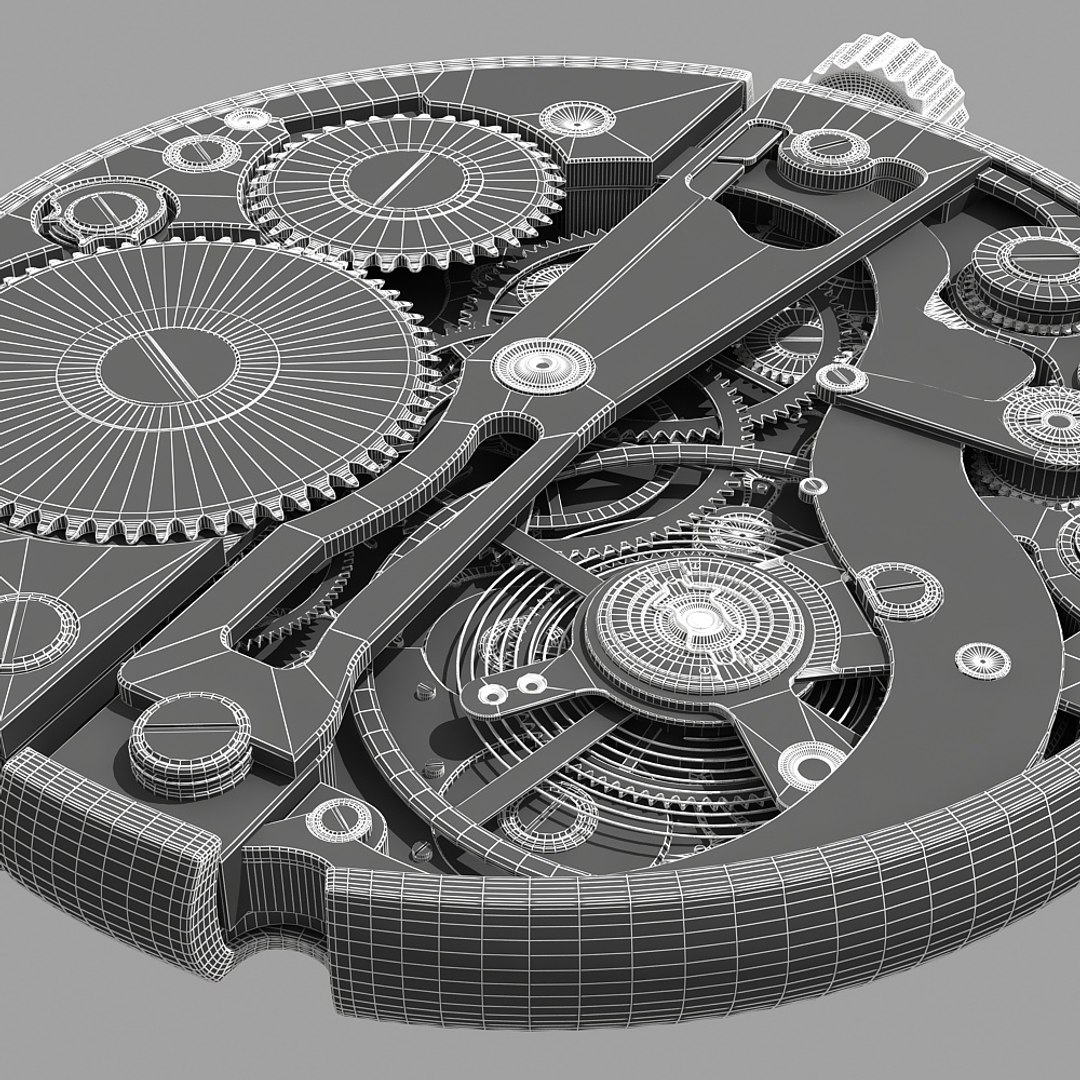 Watch Mechanism 3D Model - TurboSquid 1346691