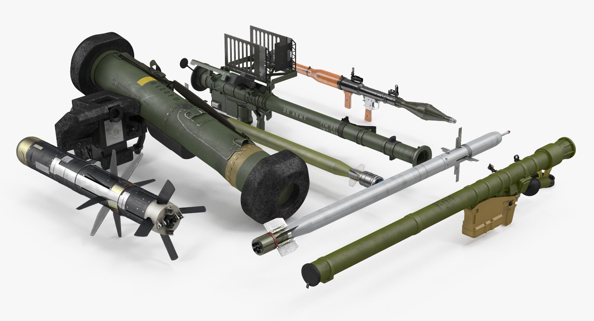 3D rocket launchers - TurboSquid 1182182