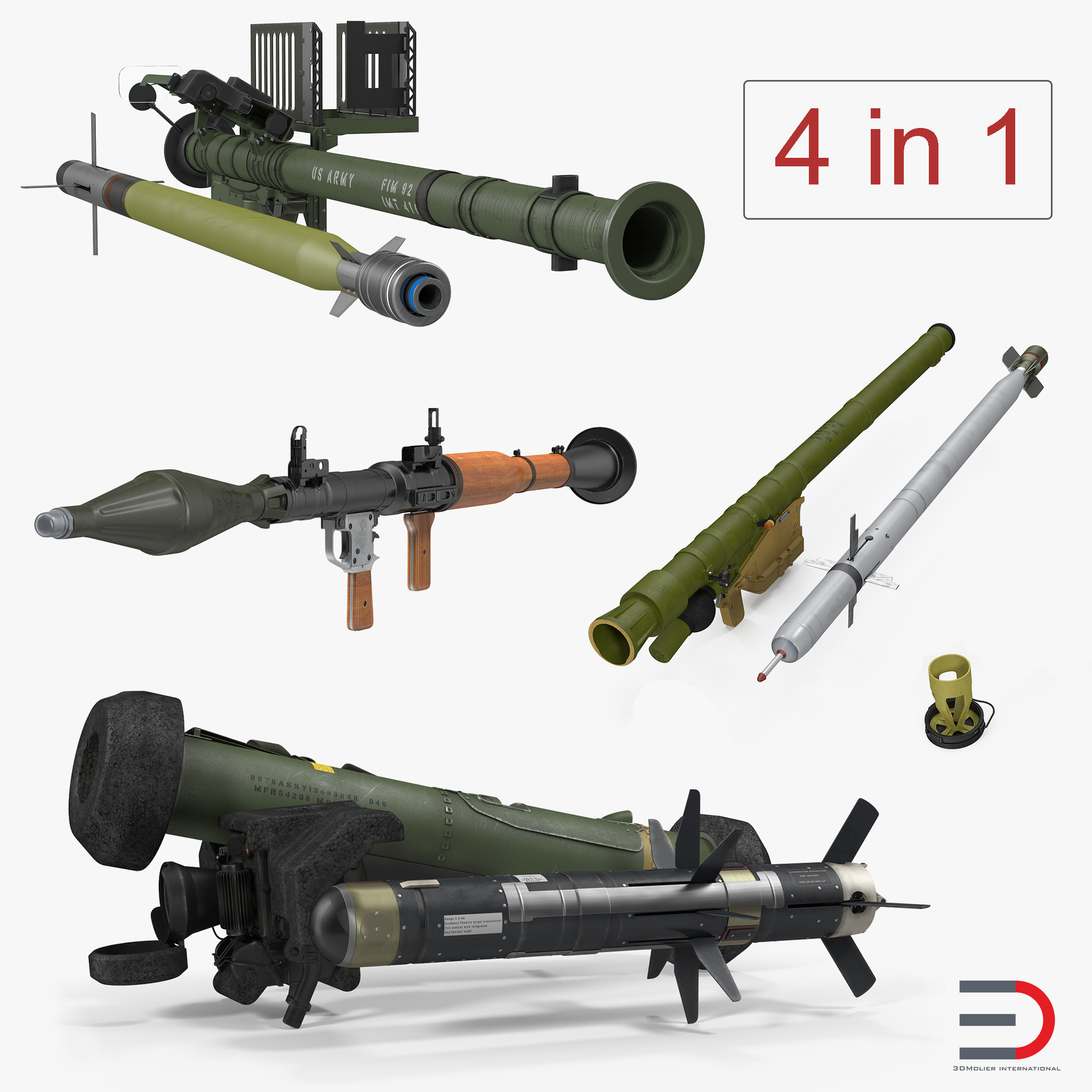 3D rocket launchers - TurboSquid 1182182