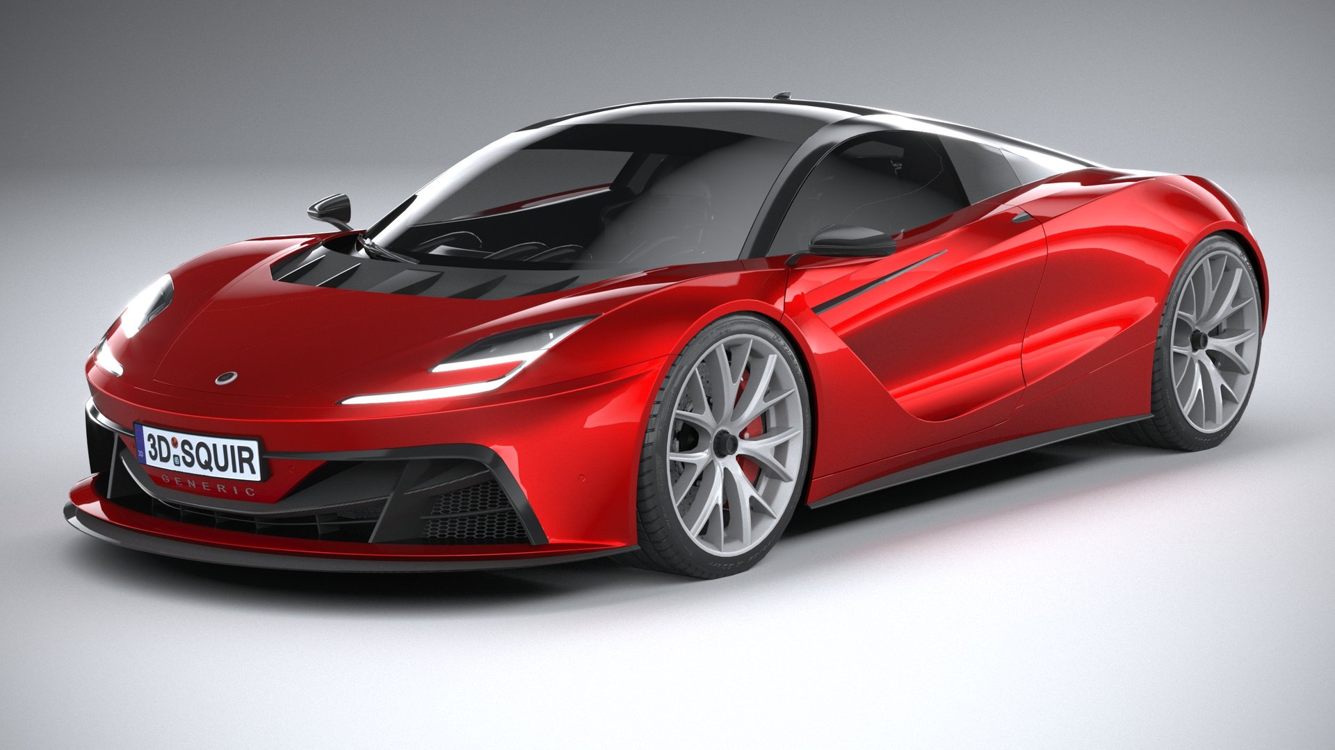 Generic Supercar V2 2020 LowPoly 3D - TurboSquid 1813130