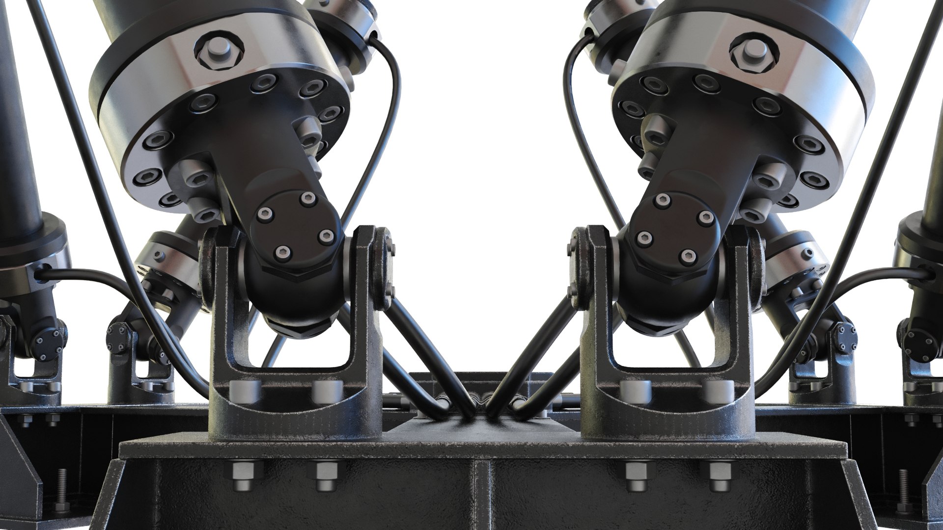 Hexapod Platform 3D Model - TurboSquid 1604638