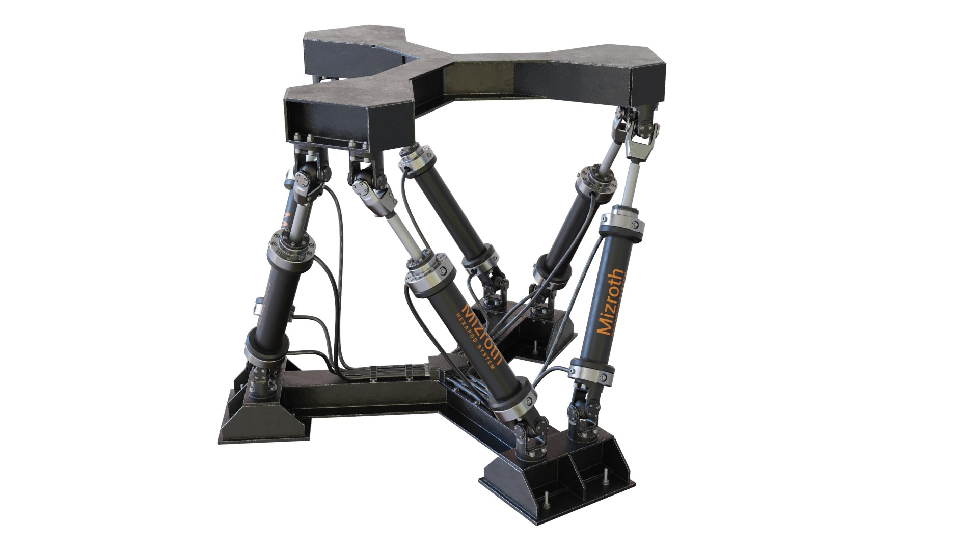 Hexapod Platform 3D Model - TurboSquid 1604638