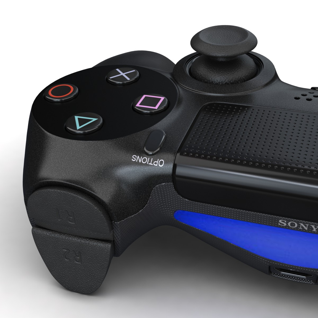 sony ps4 controller pad 3d model