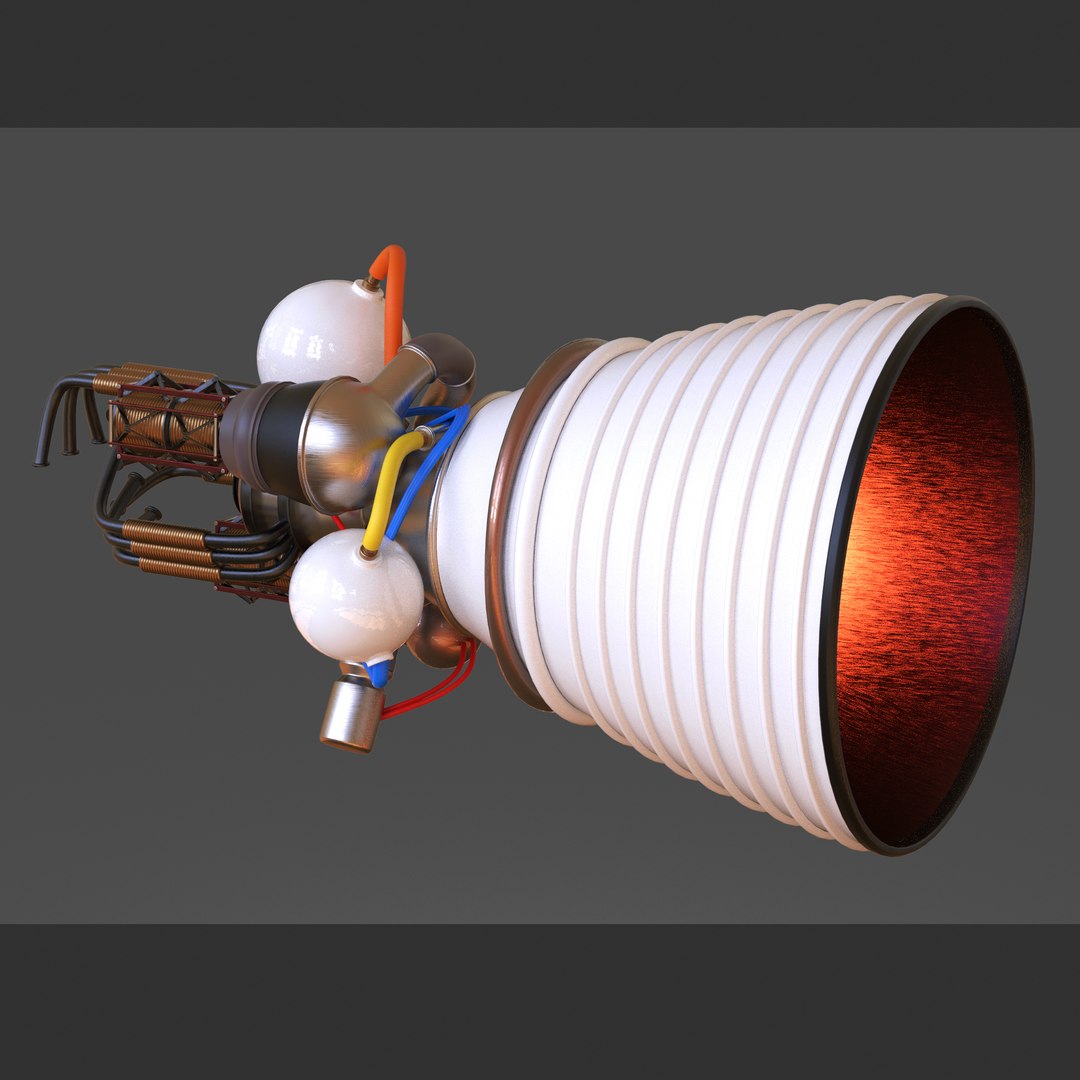 3D Rocket Engine - TurboSquid 1580476