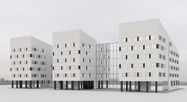 modelo 3d Edificio - Dinamarca - Copenhague - TurboSquid 2246081