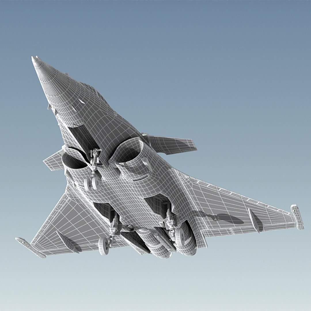 dassault rafale fighter 3d model