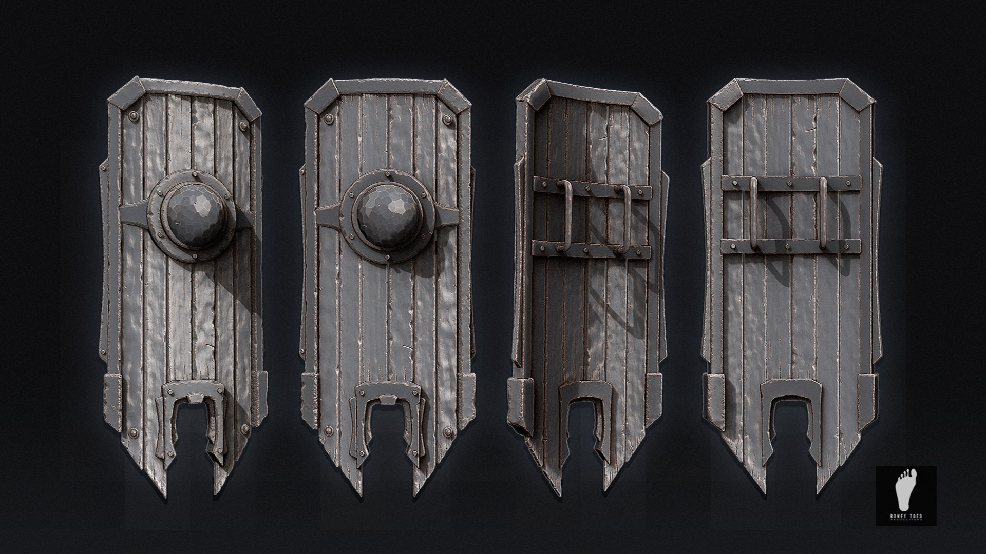 Zbrush Wooden Shield 3d Model