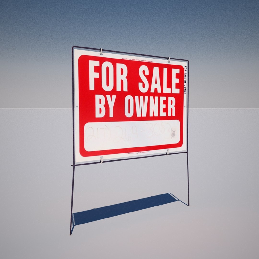 3d Sale Yard Sign Model