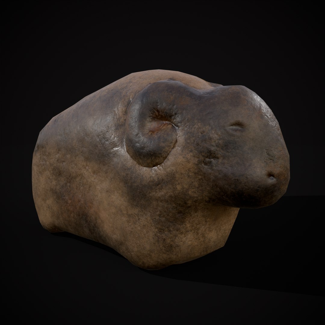 3D Medieval Stone Bull Model - TurboSquid 2122641