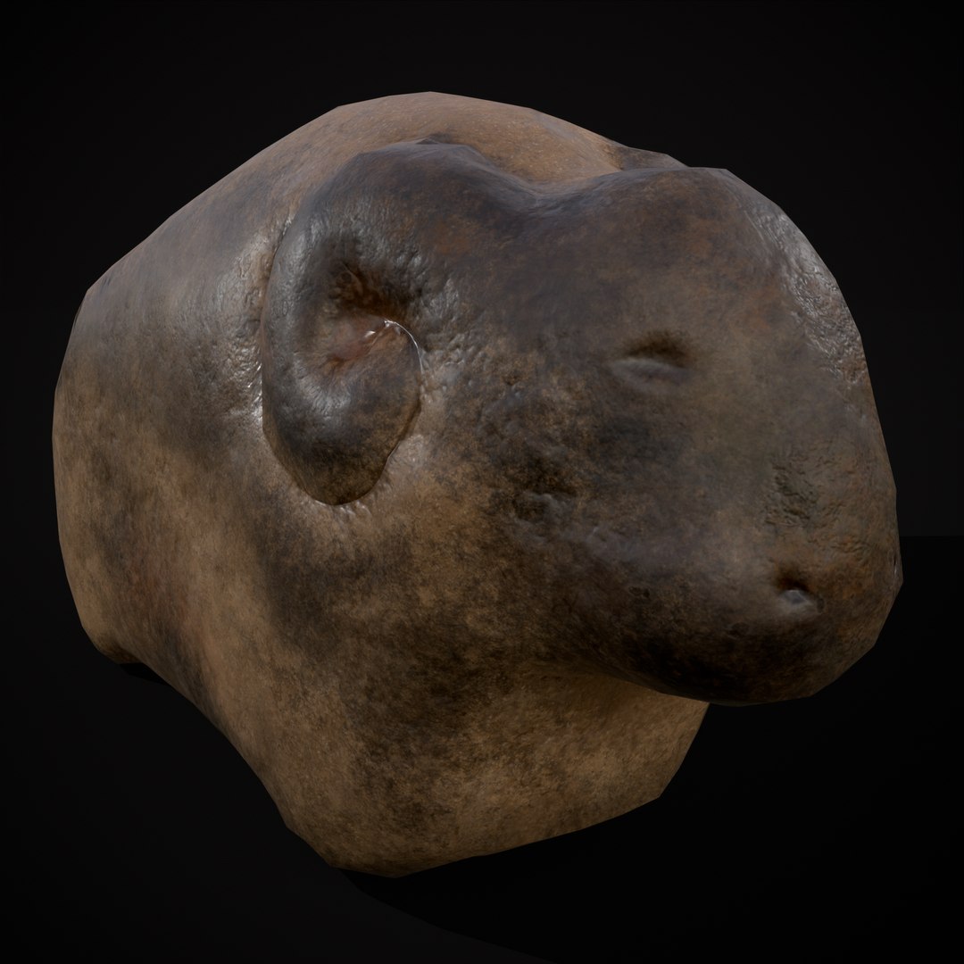 3D Medieval Stone Bull Model - TurboSquid 2122641