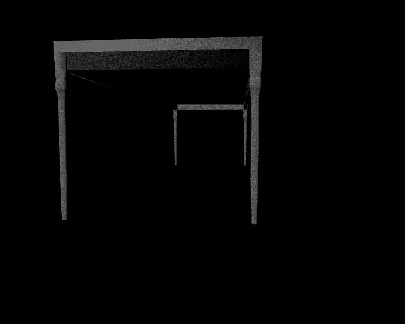 Table untextured 3D model | 1143494 | TurboSquid