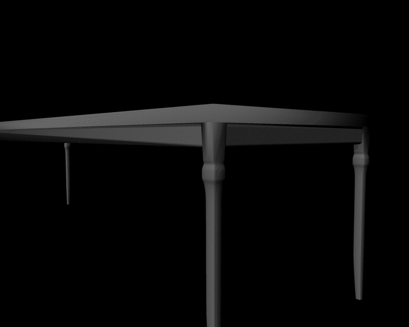 Table untextured 3D model | 1143494 | TurboSquid