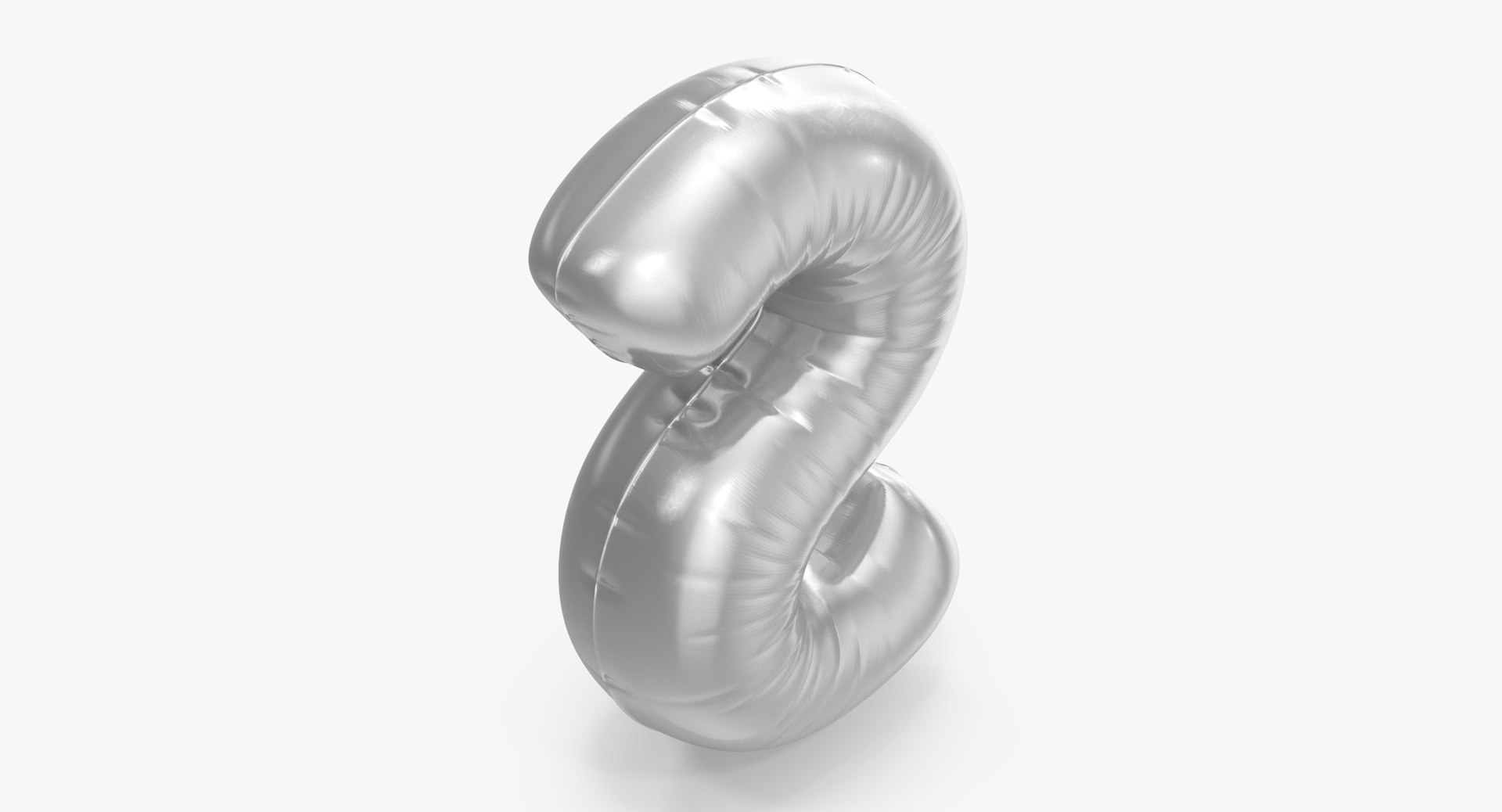 3D model foil balloon letter s - TurboSquid 1217174