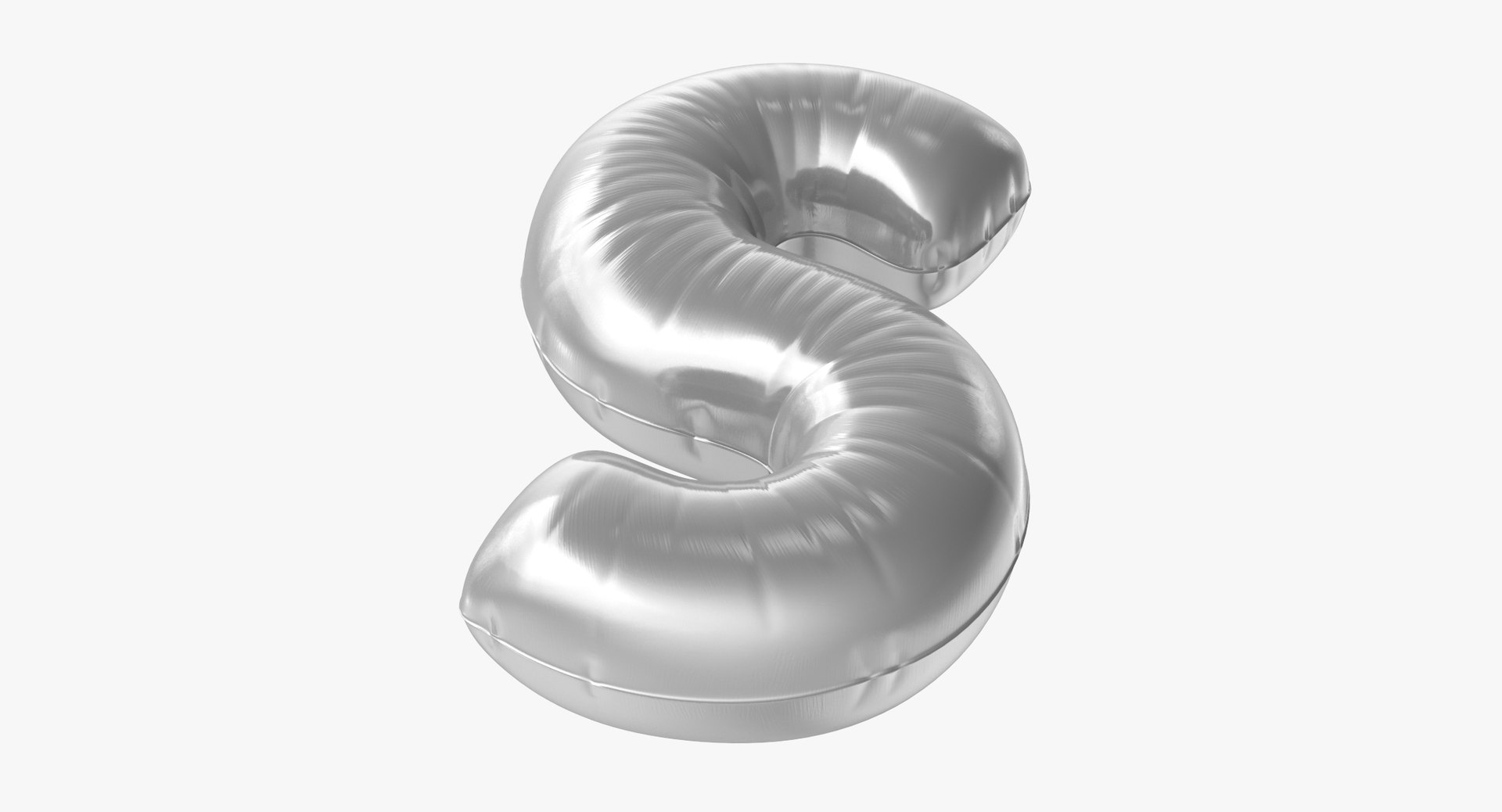 3D model foil balloon letter s - TurboSquid 1217174