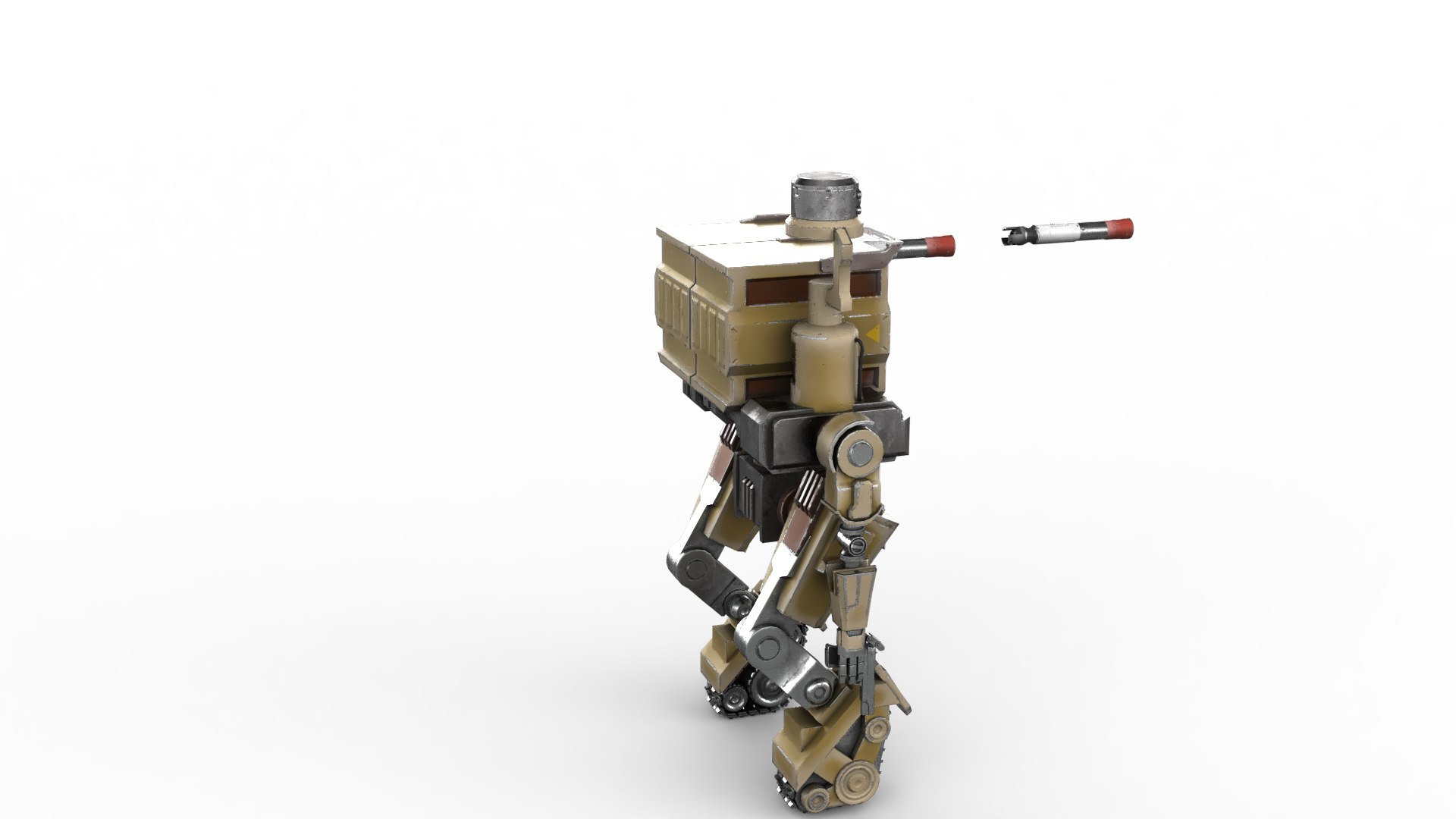3D Robot Turret Model - TurboSquid 1661526