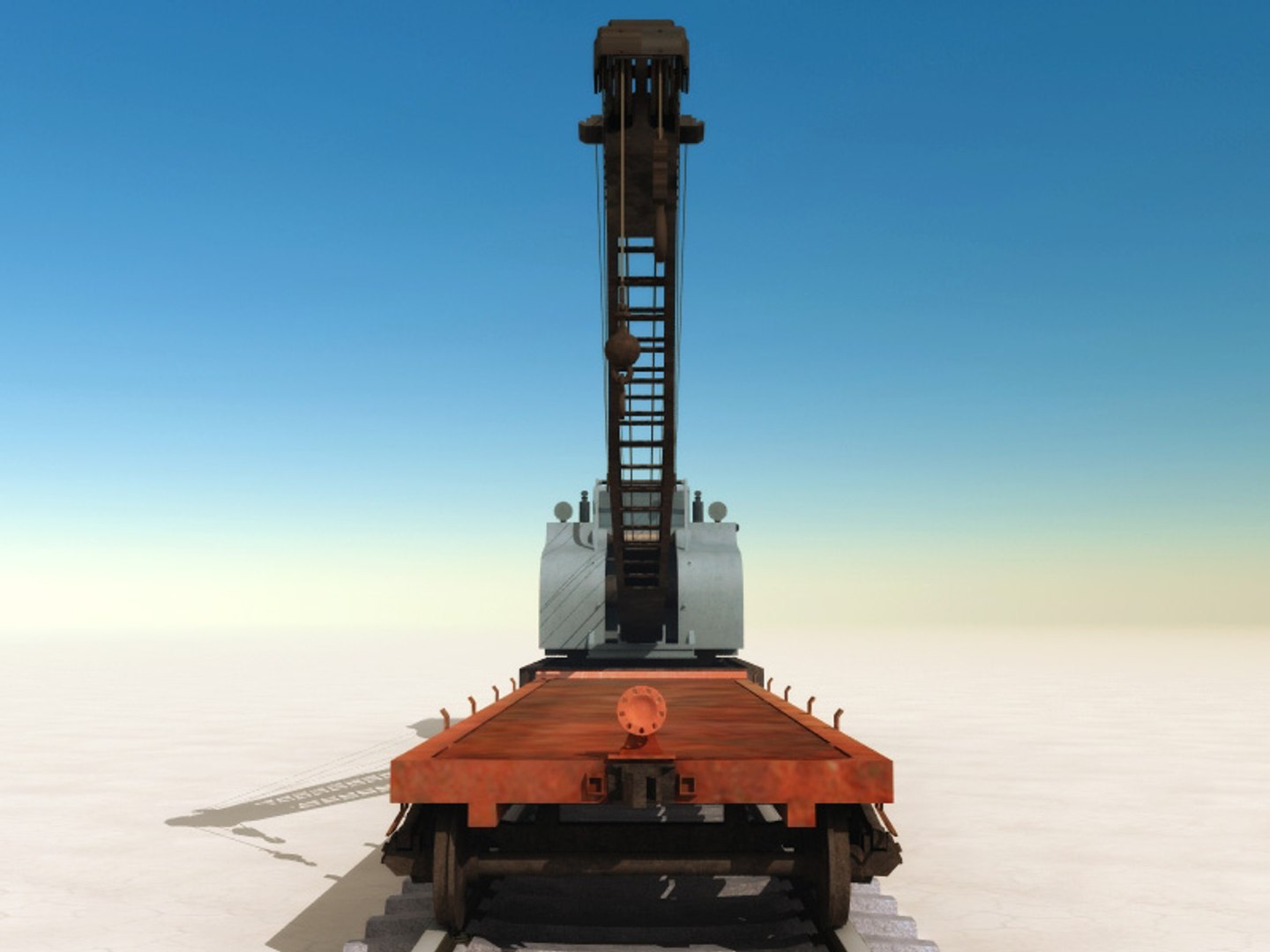 3ds max train crane