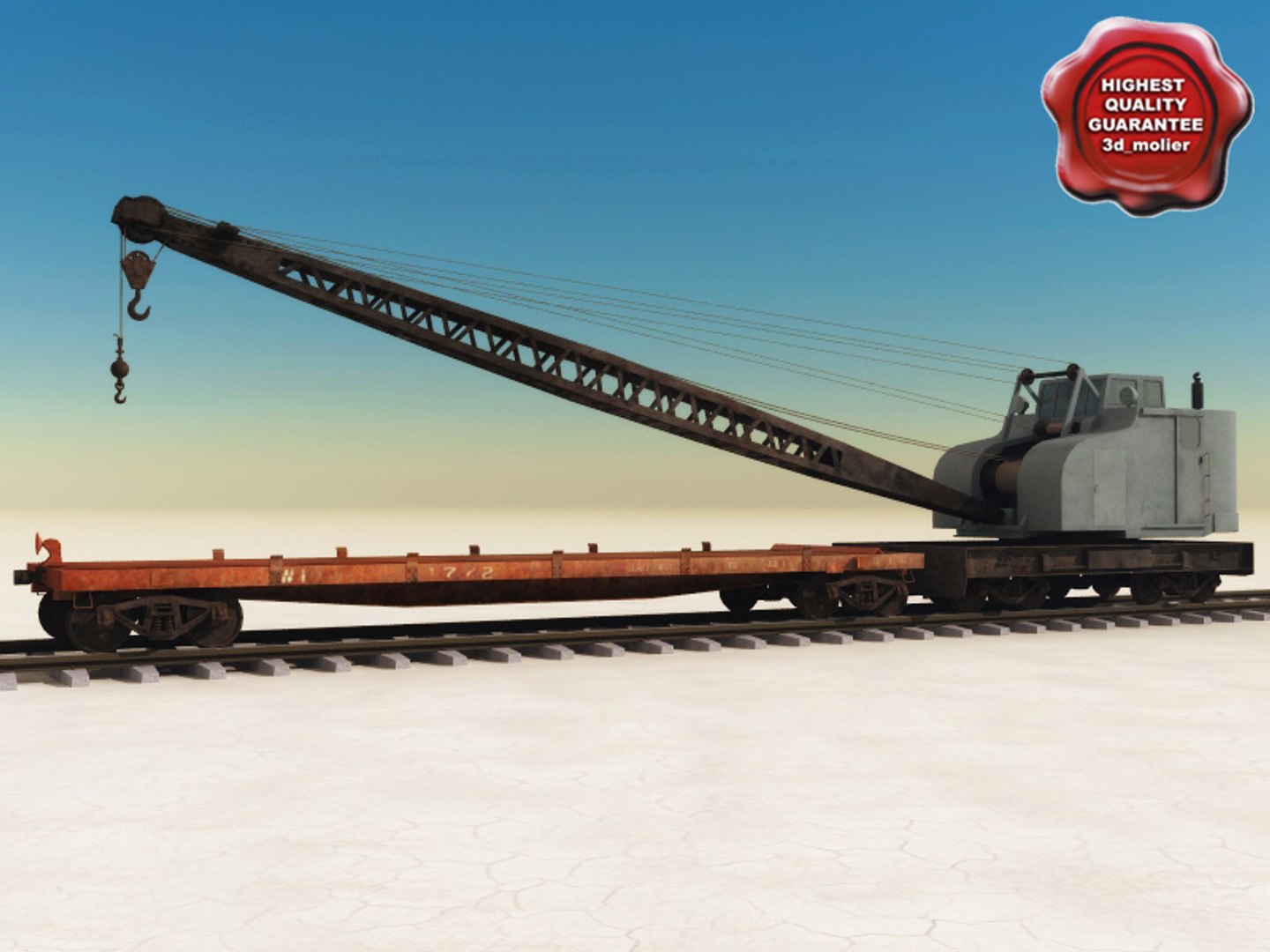 3ds max train crane