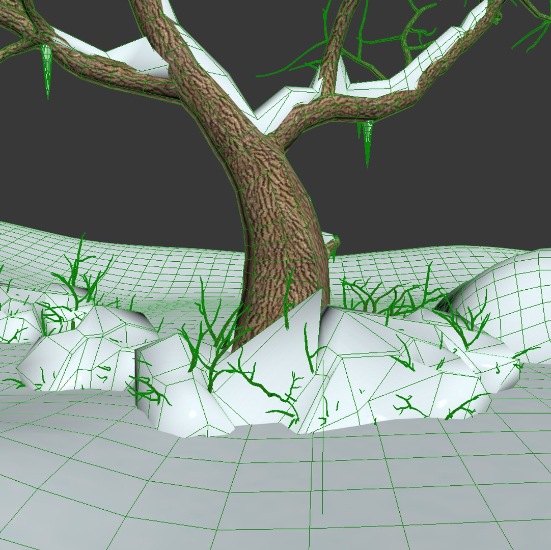 3d Snow Tree