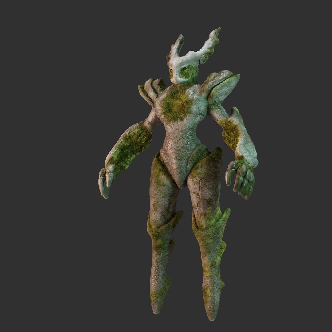 3D Creature Stone - TurboSquid 1689097