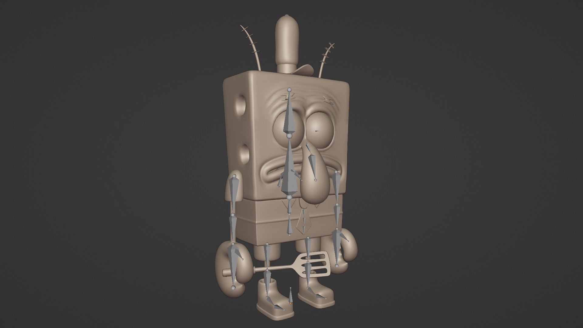 Spongebob Hybrid 3D Model - TurboSquid 2391293