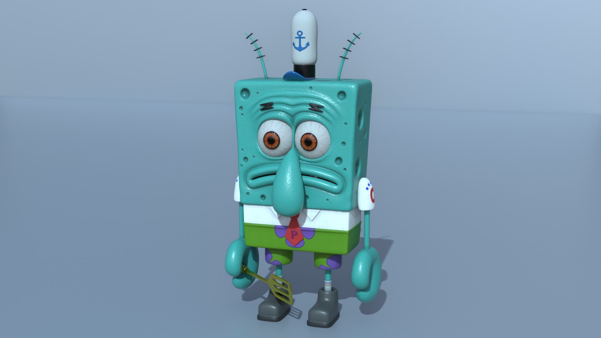 Spongebob Hybrid 3D Model - TurboSquid 2391293