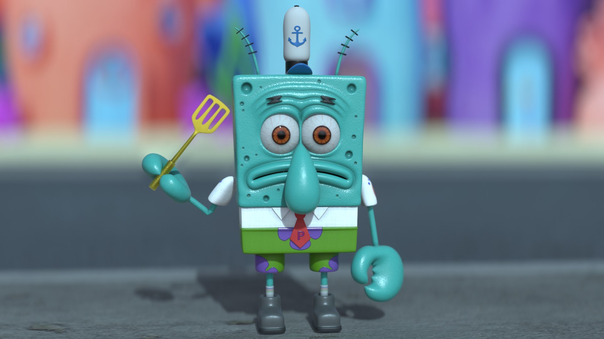 Spongebob Hybrid 3D Model - TurboSquid 2391293