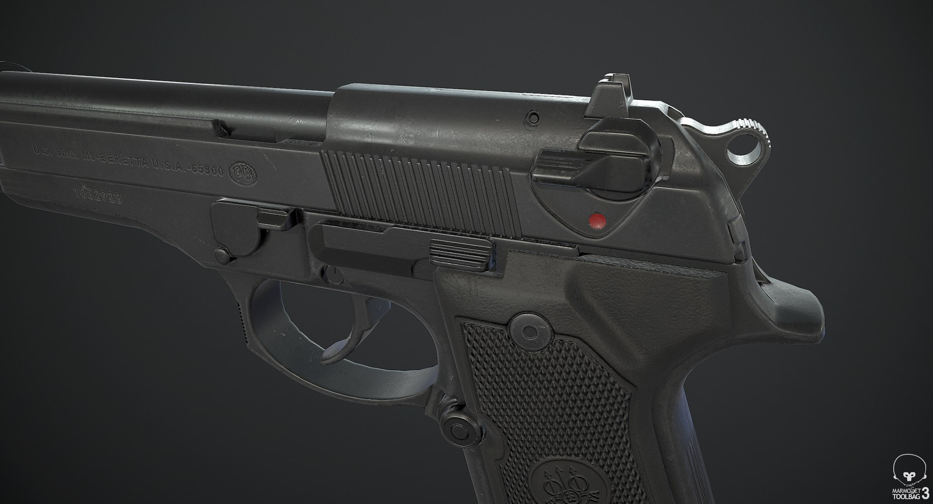 M9 Pistol 3d Model