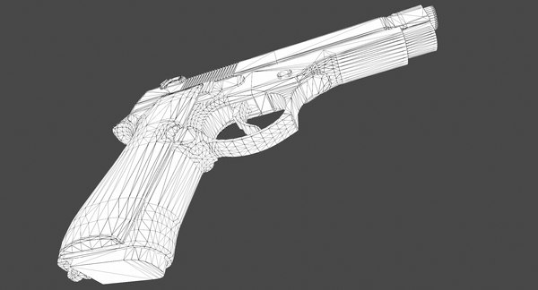 m9 pistol 3d model