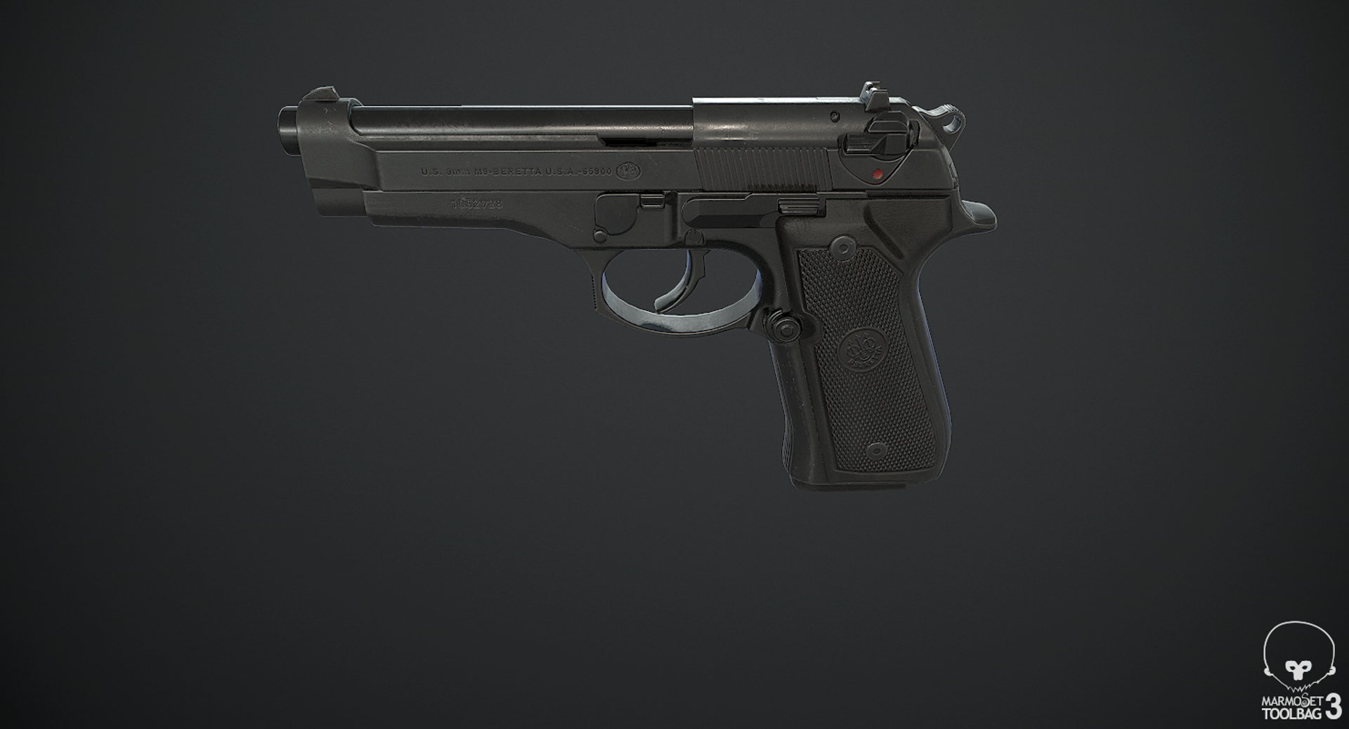 M9 Pistol 3d Model