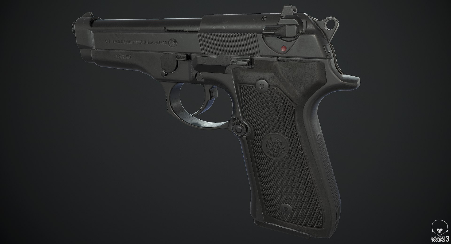 M9 Pistol 3d Model