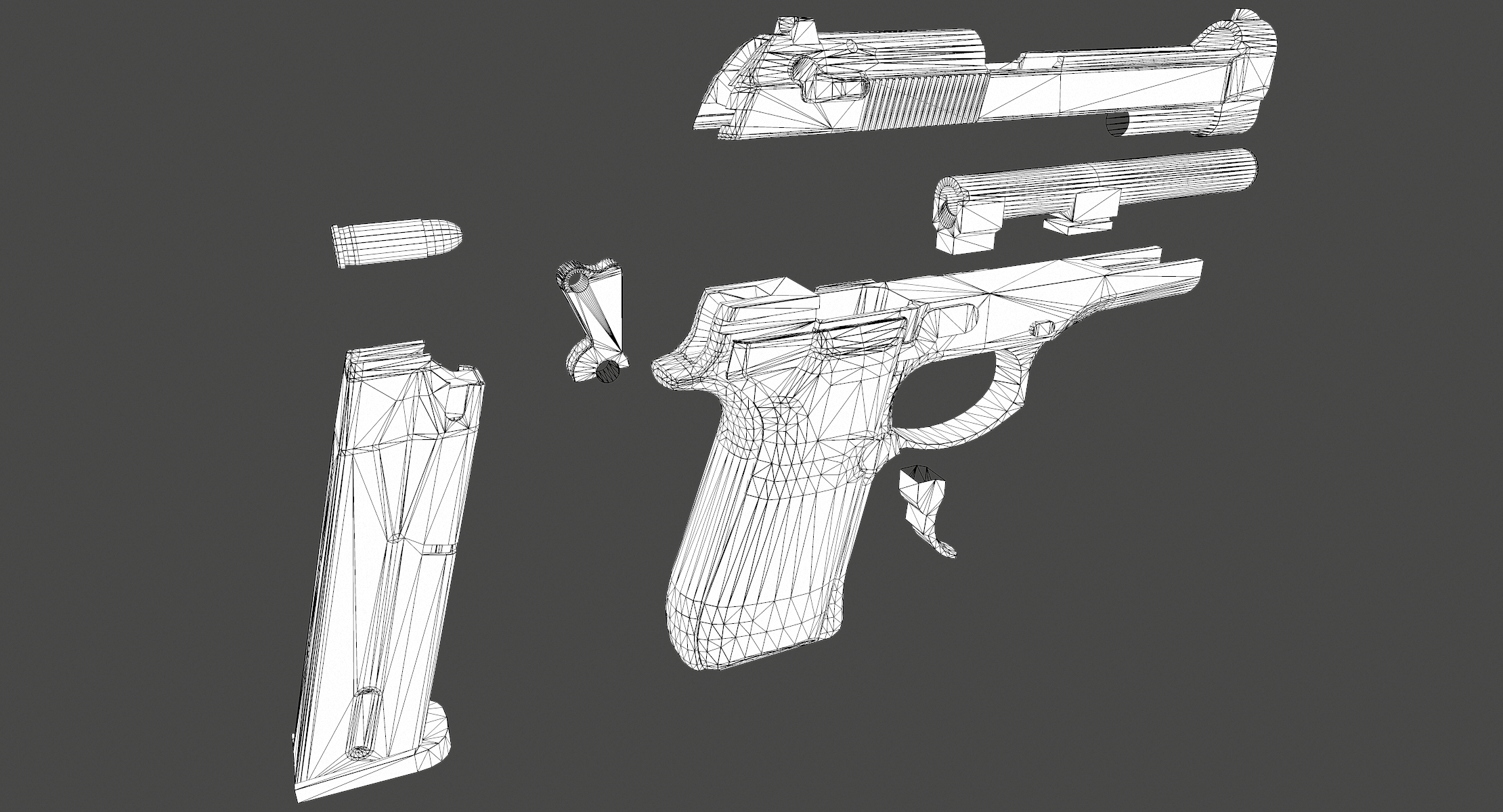 m9 pistol 3d model
