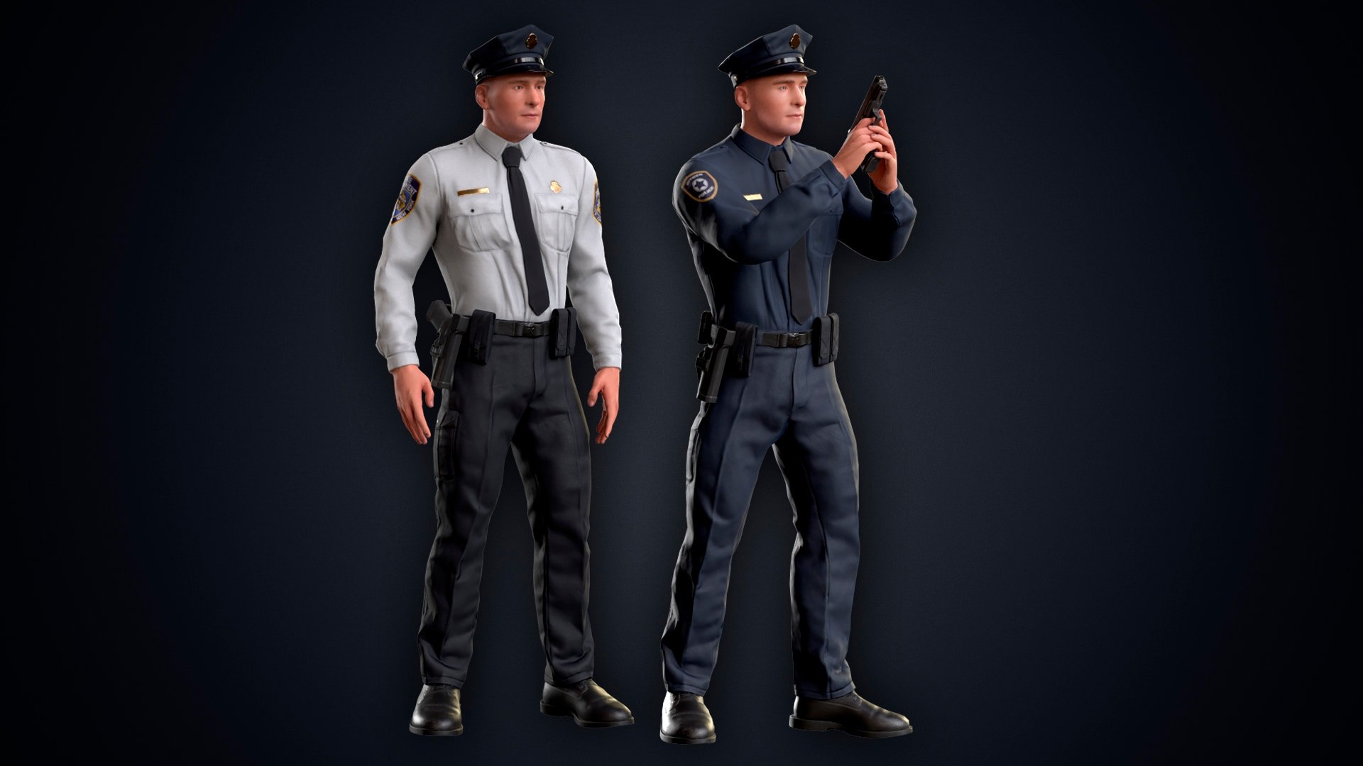 3D Policeman Officer Rigged model - TurboSquid 2174157
