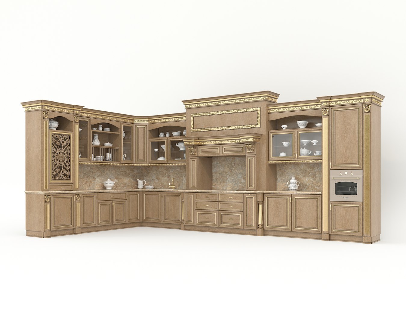 Classic European Style Kitchen Cabinet 22 3D Model - TurboSquid 2303045