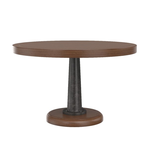 3D model Noir Yacht Dining Table With Cast Pedestal 48inch - TurboSquid ...