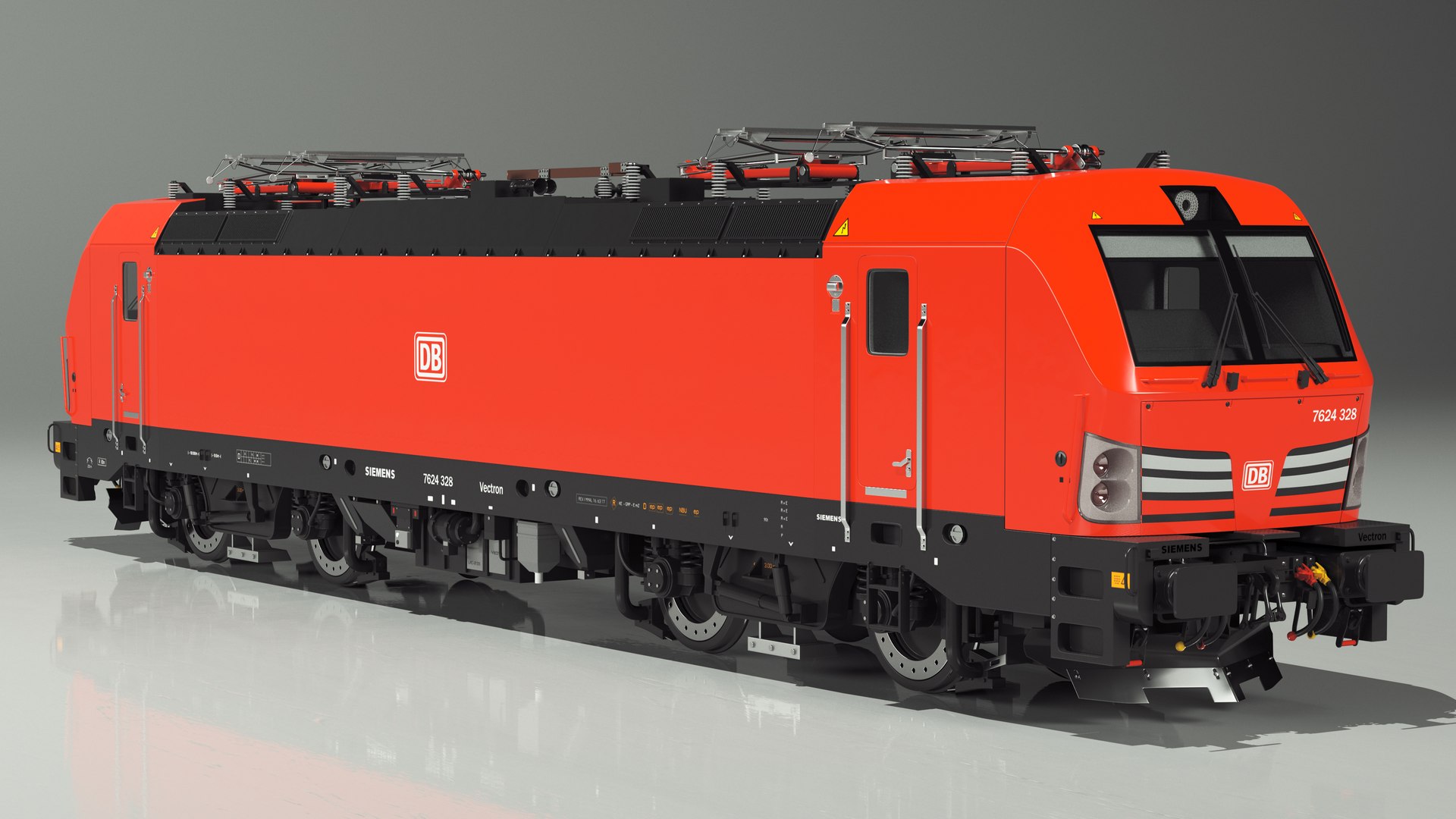 3D Siemens Mobility Vectron Locomotive Red - TurboSquid 2112297